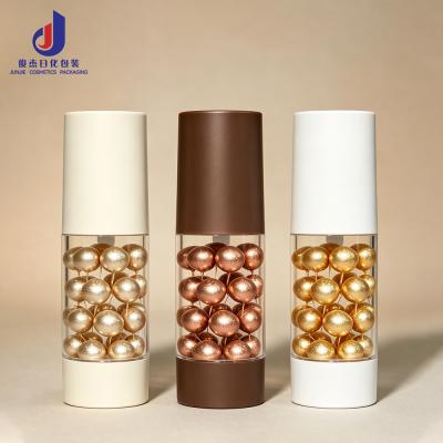 China High Quality 30ml-120ml AS Cylinder Cosmetic Container Recyclable Airless Pump Bottle for Cream Logo Skin Care Packaging for sale