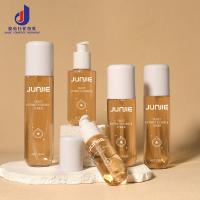 China Custom PCR Cosmetic Packaging Flat Shoulder 50ml 100ml 150ml 180ml Matte Round Lotion Plastic Bottle with Pump and Cap for sale