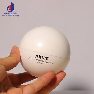 China 50g Eco-Friendly for Ball Shape Jar Container with Plastic Cap Degradable Body Cream Packaging for Cosmetics for Eye Cream for sale