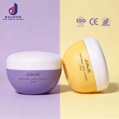 China High Quality Customized Double-Wall Plastic Acrylic Eye Cream Jars with Screw Top Cap for Skin Care Facial Cream Storage for sale
