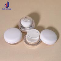 China High Quality Customized Double-Wall Plastic Acrylic Eye Cream Jars with Screw Top Cap for Skin Care Facial Cream Storage for sale