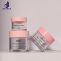China OEM Custom 20g 30g 60g Luxury PETG Plastic Cosmetics Container with Screw Top for Face Cream Lotion Eye Cream Transparent Cream Jar for sale
