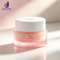 China Luxury 50G 1.7oz Sustainable Plastic Creams Lotion Lip Gloss Containers Jar with Screw Top Lids for Eye Cream for sale