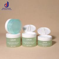 China Cosmetic Cream Jar Container with Flip Top Lid and Spatula PP Facial Care Container for Lotions 150ml 100ml for sale