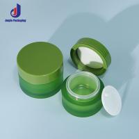 China Custom Cosmetic Packaging Green Frosted High Quality UV Printed PETG Pump Sprayer Bottle 30-150ml Plastic Lotion Bottle for sale