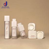 China Cosmetic Square Airless Pump Bottle 50ml 1.76oz Plastic for Thick Liquid Foundation Skin Care Serum Lotion Customizable Colors for sale