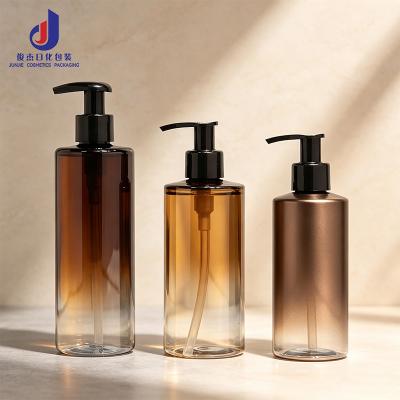 China PET Cosmetic Shampoo & Shower Gel Bottles with Pump Sprayer Screen Printing JJC-002 Model-Factory Direct Supply (200-500ml) for sale