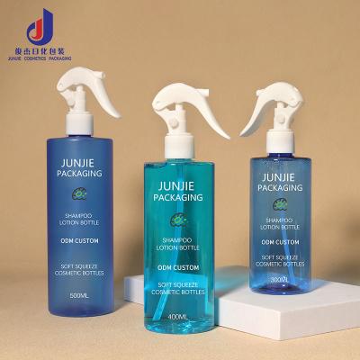 China Wholesale Custom Recycled PET Plastic Spray Bottles Pump Sprayer Cap 300ml 500ml Capacity Fine Mist Screen Printing for sale