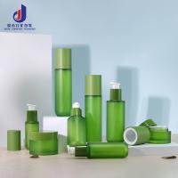 China JUNJIE  Cosmetique Frosted Green Cosmetic Lotion Body Mist Spray Bottle 30ml/120ml/150ml Customizable PETG for sale