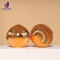 China Stock 30g Empty Spherical Shape Plastic Luxury Skin Care Packaging Double Wall Cosmetic Container Cream Cosmetic Jar for sale
