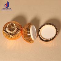 China Stock 30g Empty Spherical Shape Plastic Luxury Skin Care Packaging Double Wall Cosmetic Container Cream Cosmetic Jar for sale