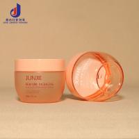 China Custom Logo 200ml PET Round Bottom Cream Jars with Lid Skin Care Plastic Jars for Baby Vream Scrub Body Butter Jar for sale