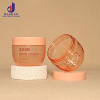 China Custom Logo 200ml PET Round Bottom Cream Jars with Lid Skin Care Plastic Jars for Baby Vream Scrub Body Butter Jar for sale