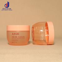 China Custom Logo 200ml PET Round Bottom Cream Jars with Lid Skin Care Plastic Jars for Baby Vream Scrub Body Butter Jar for sale