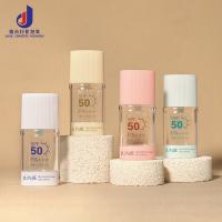 China Factory Wholesale Custom Logo 30ml Oval AS Plastic Airless Lotion Pump Bottle Empty Sunscreen Cream Cosmetic Packaging OEM ODM for sale