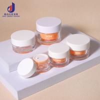 China Wholesale 30g 50g Double Wall Plastic Cosmetic Jars with Lids Luxury Container for Eye Cream Face Cream Body Scrub Custom Logo for sale
