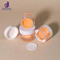 China Wholesale 30g 50g Double Wall Plastic Cosmetic Jars with Lids Luxury Container for Eye Cream Face Cream Body Scrub Custom Logo for sale