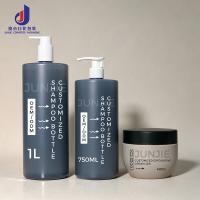 China Wholesale Custom 1L HDPE Plastic Bottles Empty Refillable Containers for Shampoo Body Wash Shower Gel Beauty Personal Care for sale