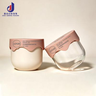 China Wholesale Eco Friendly 250g 300g Cosmetic Cream Jars Luxury Empty Containers for Body Scrub Skincare Packaging Custom Logo for sale