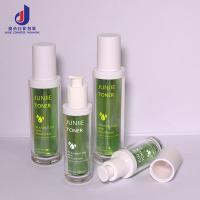 China Cosmetics Packaging Sets Acrylic Jar and Plastic Bottle Custom Clear Polygon Body with Lids for Cream Skin Care Products for sale