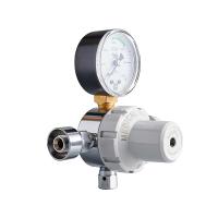 China Matte Chrome Finish Pressure Regulators , Oxygen Regulator Pressure Gauge for sale