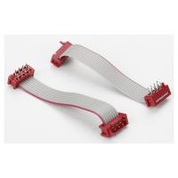 China PVC Polyester 28AWG Flat Cable 1.27mm Micro Connector 8 pin IDC Cable for sale