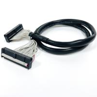 China 2.54mm Pitch Black Ribbon Flat Cable With UL2651 28awg IDC Connector for sale