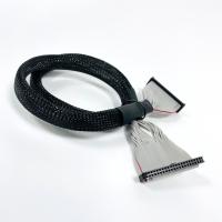 China 2.54mm Pitch Black Ribbon Flat Cable With UL2651 28awg IDC Connector for sale