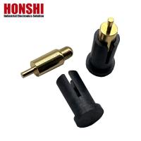 China 2.8mm Pogo Pin Connector Dip Type Gold Plated Brass Pogo Pin for sale