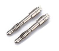 China Customized Size 4mm Male Banana Plug Connector With Gold And Threaded Shroud Guaranteed for sale