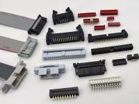 China 8 Pin 10 Pin Male Flat Cable Assembly IDC Ribbon Cable Red Micro Match Connector for sale