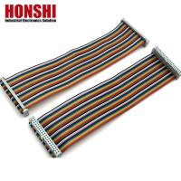 China 2.54mm IDC To IDC Electrical Flat Cable 40 Pin Multicolor Ribbon Cable For Automobile for sale