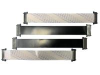 China Gold Plated Copper Flat Flex Lvds Cable Airbag Vw 41pin Custom 20cm FFC Cables for sale