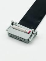 China 16 Pin IDC Flat PVC Ribbon Cable With 2.54mm Pitch Connector Customized Length for sale
