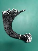 China 2.54mm Pitch 4 Pin Dupont Cable Assembly UL1007 24awg Black Customized Length for sale