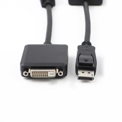 China DP Male To DVI Female Adapter Cable 200mm Gold Palted For PC TV Electronic Connection for sale