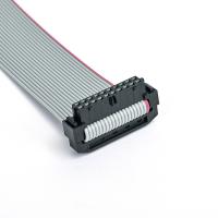 China 26Pin IDC Flat Ribbon Cable Assembly with Strain Relief and 2.54mm IDC to IDC Socket for sale