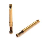 China Gold Plating Brass CNC Machined Pins High Precision Copper Pin Connector for sale