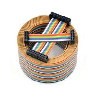 China Custom 2.54mm 12 Pin Ribbon Cable IDC Socket UL2651 28AWG Flat Wire Assembly for sale