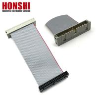 China 2.54mm IDC Socket To Male Connector 2row 14Contacts Flat Ribbon Cable Assembly for sale