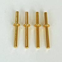 China Gold Plating Brass Machined Pins 1.6x20mm For CNC Vertical Machining Center for sale