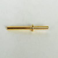 China Gold Plating Brass Machined Pins 1.6x20mm For CNC Vertical Machining Center for sale