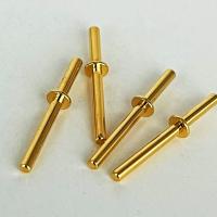 China Gold Plating Brass Machined Pins 1.6x20mm For CNC Vertical Machining Center for sale