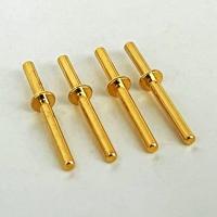 China Gold Plating Brass Machined Pins 1.6x20mm For CNC Vertical Machining Center for sale