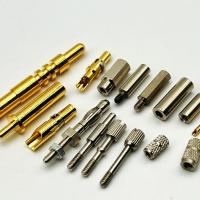China Gold Plating Brass Machined Pins 1.6x20mm For CNC Vertical Machining Center for sale