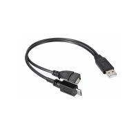 China USB 2.0 Splitter A Male To Female Micro B USB C Cable Gold Plated For Mobile Phones for sale
