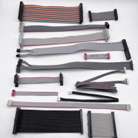 China DIP Plug Grey Flat Cable Assembly 16 Pin Ribbon Cable UL2651 28awg 2.54mm Pitch for sale