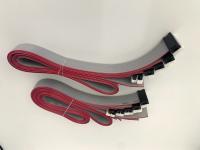 China DIP Plug Grey Flat Cable Assembly 16 Pin Ribbon Cable UL2651 28awg 2.54mm Pitch for sale