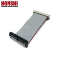 China 34 Pin Flat Cable UL2651 28awg 2.54mm ribbon cable IDC Socket To Box Header for sale