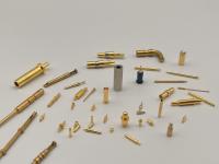 China Custom Brass Machined Pins Pad SMT Type Gold Plating 1.5mm Male For Connections for sale